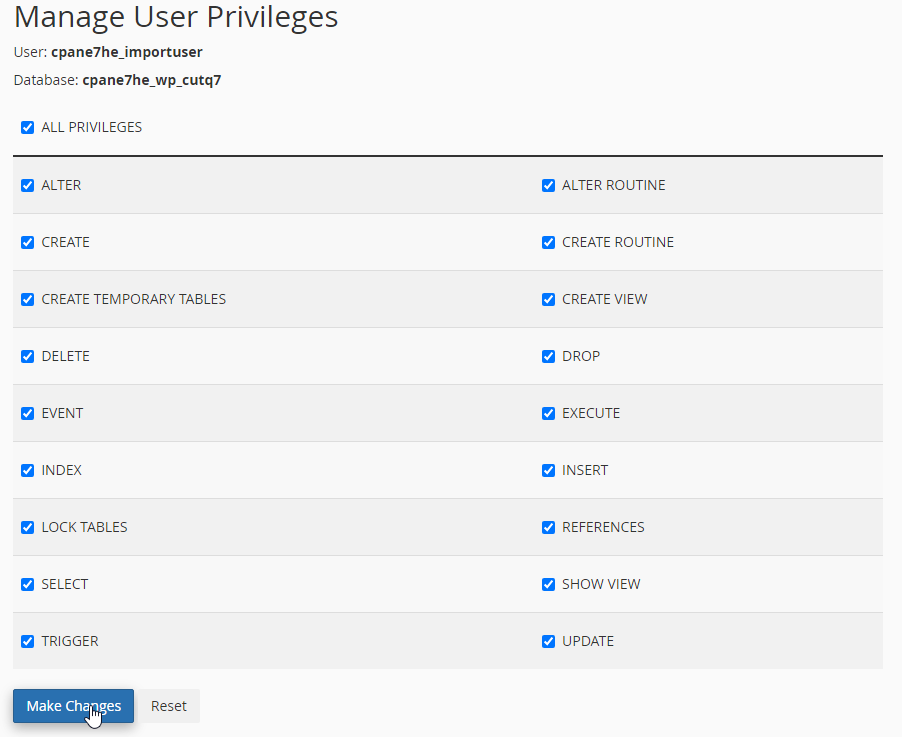 Importing Mysql Database Using Ssh Command Line Cpanel Help